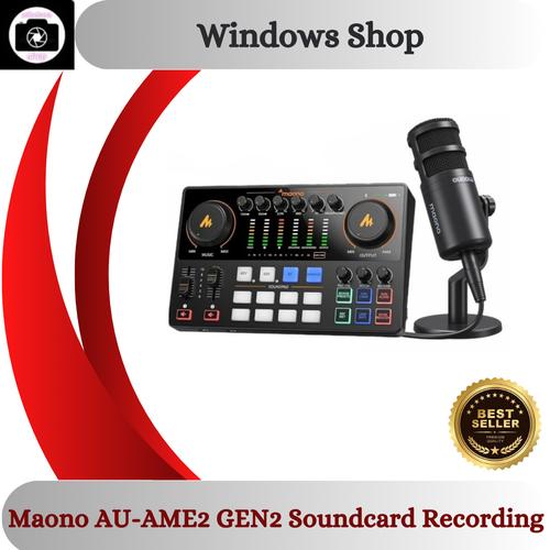 Jual MAONO AU-AME2 Gen2 Paket Soundcard Audio Dual XLR Input with Mic ...