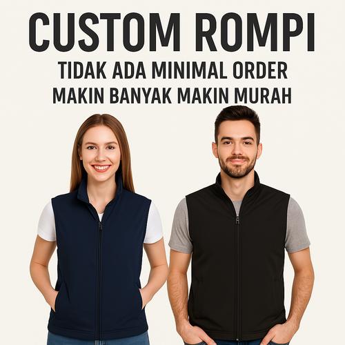 Jual Custom Rompi Satuan/ Rompi Taslan / Rompi Parasut / No minimal ...