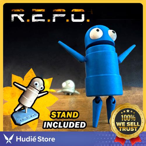 Jual R.E.P.O Robot Articulated Action Figure REPO + Stand Base - Biru ...