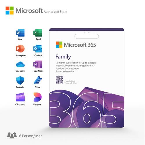 Promo Microsoft 365 Family Subscription - Digital Download Cicil 0% 3x ...