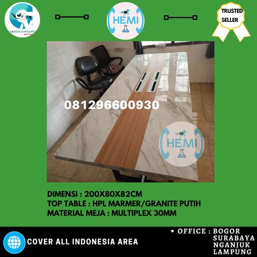 Jual 200x80 Meja Rapat Meja Kerja Meja Pertemuan Meeting Kantor HPL ...