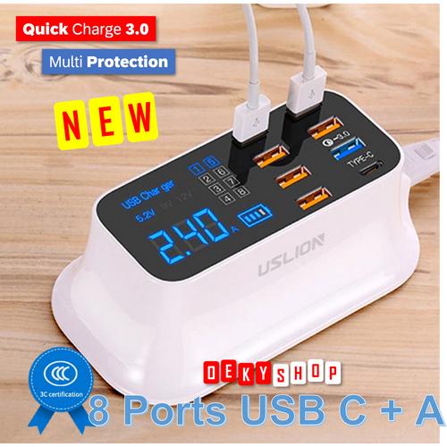 Jual Charger Station USB Multi Port USB Fast Charging QC 3.0 - Model 2 ...