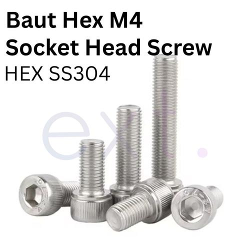 Jual Baut L M4 X L5 / L6 / L8 / L10 / L12 / L16 / L20 Baut Hex Socket Head Screw SS304 Baut ...