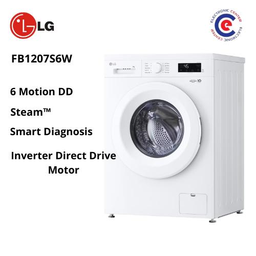 Promo MESIN CUCI LG FB1207S6W FRONT LOADING 7KG INVERTER Direct Drive ...