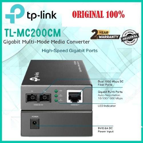 Jual New TP-LINK TL- MC200CM Gigabit Multi-Mode Media Converter ...