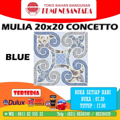 Jual Keramik 20x20 Concetto Blue Kasar Mulia Tile Texture Lantai Kamar ...