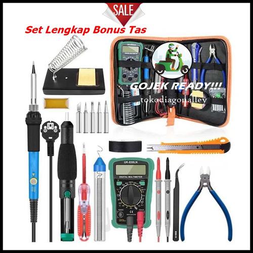 Jual Multimeter Digital Set Lengkap Solder 60 Watt Lengkap Multitester ...
