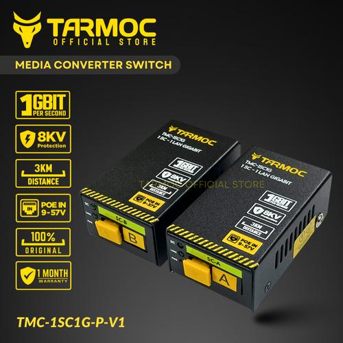 Jual Tarmoc TMC-1SC1G-P-V1 | Media Converter 1 FO 1 LAN Gigabit POE IN 9-57V - TMC-1SC1G-V1 AB ...