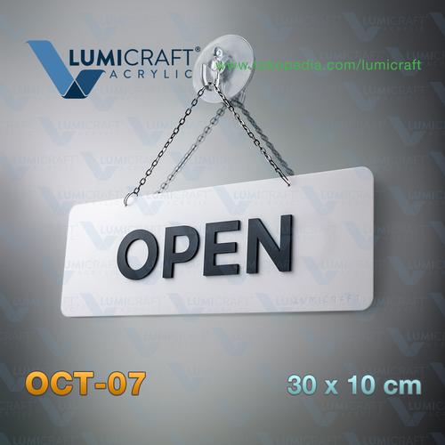 Jual Open Closed Sign Acrylic Minimalis 3D Buka Tutup Akrilik Huruf ...