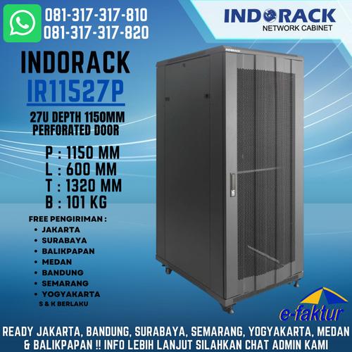 Jual INDORACK CLOSE RACK 27U DEPTH 1150MM PERFORATED DOOR - IR11527P ...