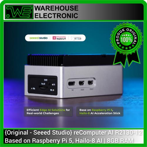 Jual reComputer AI R2130-12 8GB RAM Based on Raspberry Pi 5 Hailo-8 AI - ORIGINAL Seeed Studio ...