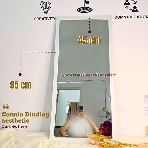 Jual Kaca Cermin Tempel Gantung Dinding Aesthetic Kamar Mandi Estetik ...