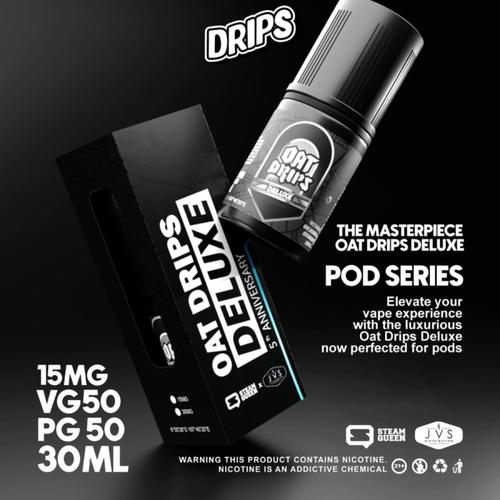 Jual Oat Drips Deluxe 30ml Pods Friendly by JVS x Steam Queen | Liquid ...