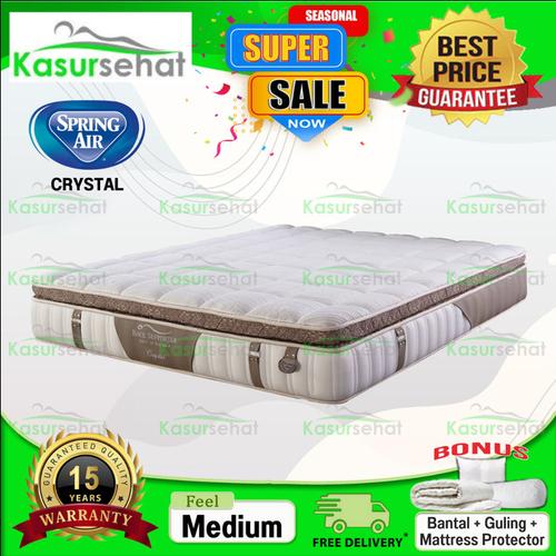 Promo Spring Air Kasur Springbed Crystal - Kasur Saja 160 180 200 100 ...