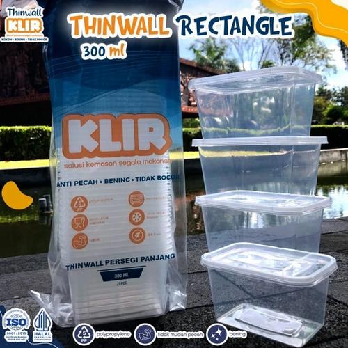 Jual Thinwall Food Container REC 300ml Thin Wall Kotak Plastik Isi 25pcs - Jakarta Barat - Metro ...