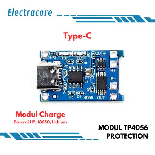 Promo Modul Charger TP4056 Type-C with Protection – Lithium Battery ...