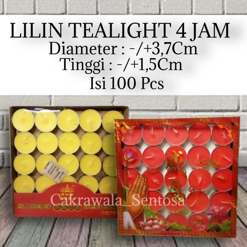 Jual Tealight Warna Lilin Dekorasi Lilin 4 Jam Isi 100 Pcs - Jakarta ...