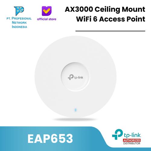 Promo TP LINK EAP653 AX3000 Ceiling Mount WiFi 6 Access Point EAP 653 ...