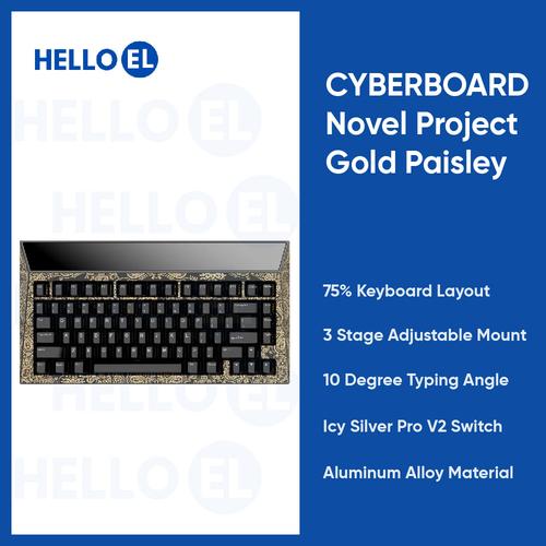Jual Angry Miao CYBERBOARD Novel Project Gold Paisley Icy Silver Pro V2 ...