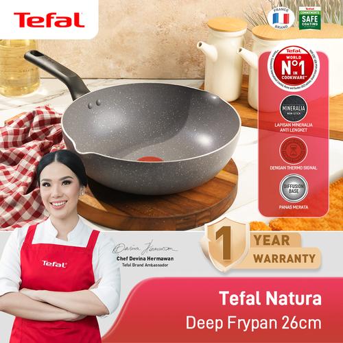 Jual Tefal Wajan Penggorengan Anti Lengket - Natura Deep Frypan 26cm / Pan - Kota Bekasi - Tefal ...