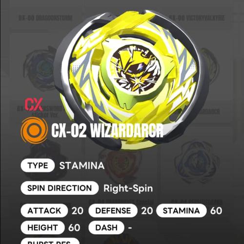 Jual Beyblade X - CX 02 Blade Set Wizard Arc R - Kota Tangerang Selatan ...