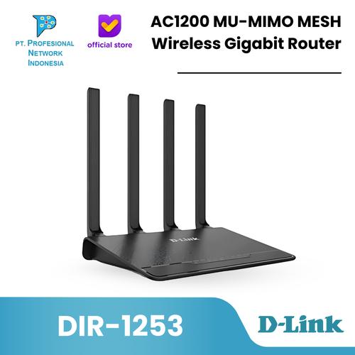 Jual DLINK DIR-1253 AC1200 MU-MIMO MESH Wireless Gigabit Router ...