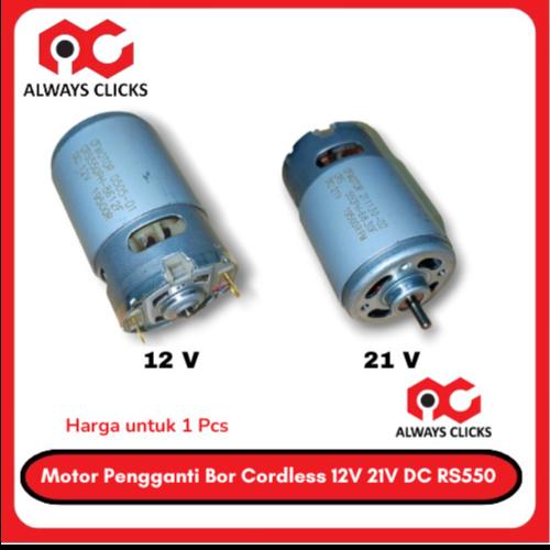 Jual Dinamo Motor DC RS 550 12 Volt 21 Volt Dinamo Bor Cordless - 12V ...