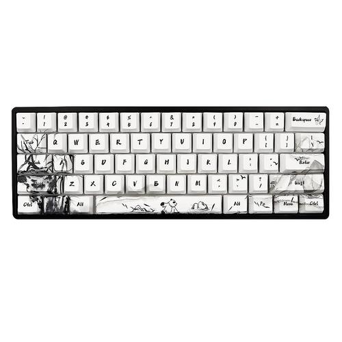 Jual GMK-KEY Panda Keycaps OEM Height pbt Dye Sublimation Japan Keycap ...