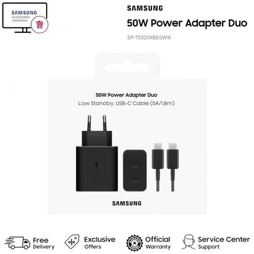 Jual Samsung 50W Power Adapter Duo Super Fast Charging ( With 5A/1.8m ...