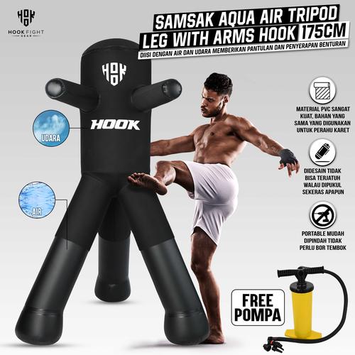 Jual Samsak Berdiri Hook Tripod Leg Aqua Air 175cm Samsak Tinju Hook ...
