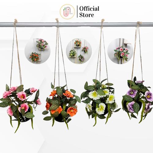Jual Hanging Pot Bunga Plastik Mini Dekorasi Indoor Outdoor Artificial ...