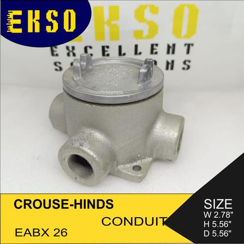 Jual CROUSE-HINDS, EABX26 CONDULET EAB CONDUIT OUTLET BOX WITH COVER ...