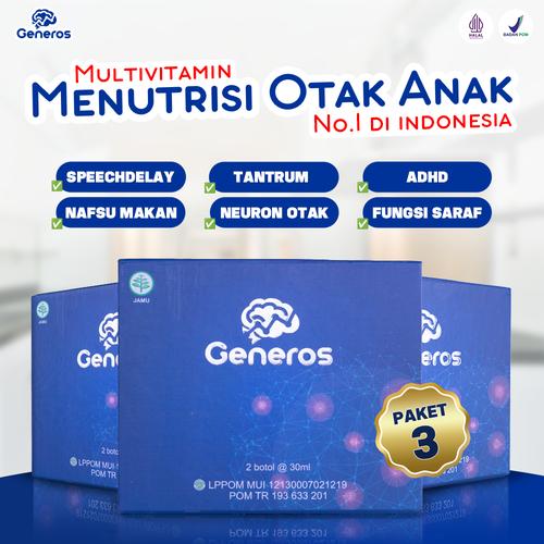 Promo Generos Paket 3 Box Original - Nutrisi Otak Anak Dewasa Atasi ...