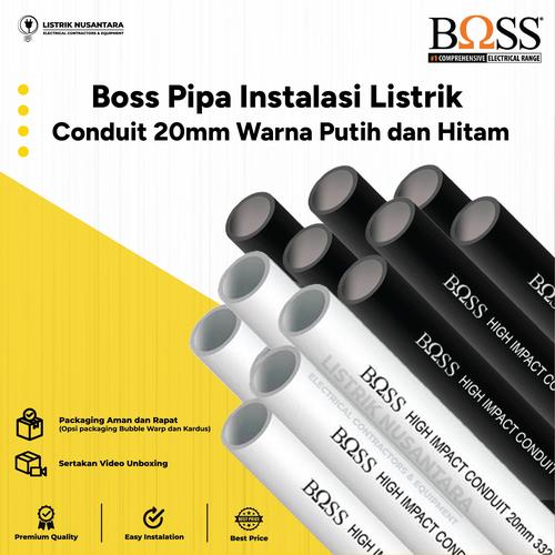 Jual Boss Pipa Listrik Conduit 20mm Warna Putih dan Hitam - Putih, 2.90 ...