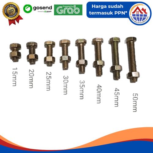 Jual BAUT MUR M8 X 15MM - M8 X 100MM - Kab. Bogor - Aneka Multi Global ...