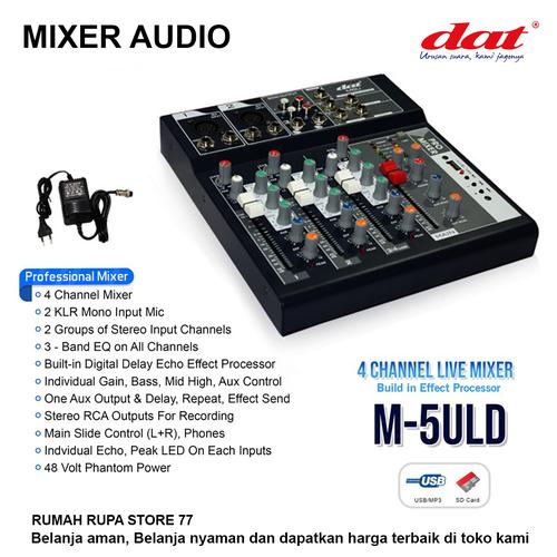 Jual Mixer audio 4 channel Dat M5ULD live mixer - Kota Denpasar - RUMAH RUPA STORE 77 | Tokopedia
