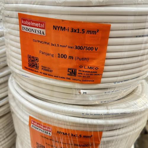 Jual KABEL NYM 3x1.5 3x1,5 50M (Meter) Metal / Kabel Metal Indonesia / KMI - Jakarta Pusat - Era ...