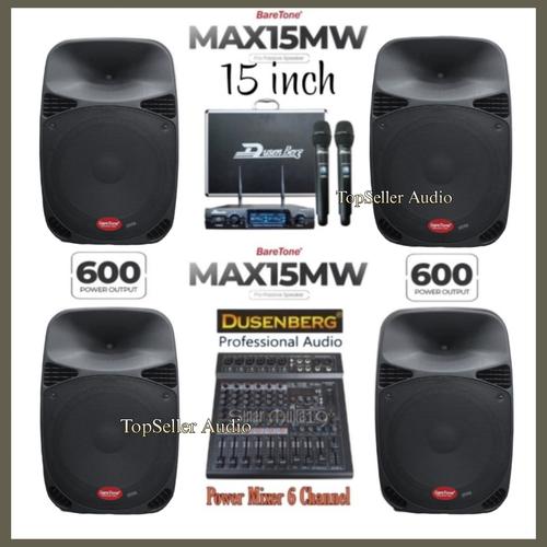Jual Paket Sound System Speaker 15" Inch 4 Unit BareTone Max15Mw Aula ...