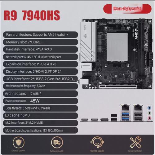 Jual TOPC MODT mini itx RYZEN 7 7840HS dan RYZEN 9 7940HS ddr5 - R9 ...