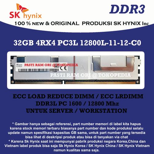 Jual 32GB DDR3 ECC RDIMM / ECC LRDIMM PC 12800 For Server HP / Dell - 32GB ECC LRDIMM - Jakarta ...