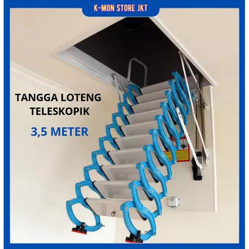 Jual Tangga loteng lipat 3,5 meter / Tangga plafon lipat / Tangga ...