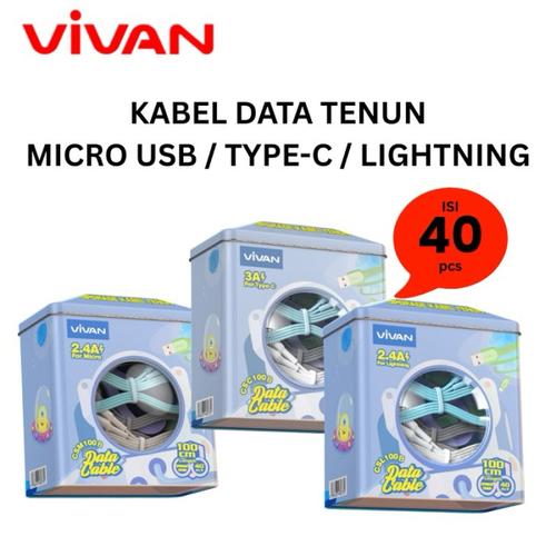 Jual VIVAN CSM100B Micro USB 2.4A / CSC100B Type-C 3A / CSL100B ...