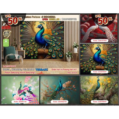 Jual Wallpaper Custom Dinding Tema Burung Merek | Wallpaper Custom ...