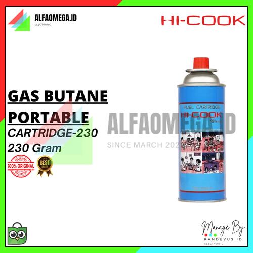 Jual HI COOK Gas Butane Tabung Portabel Cartridge 230 Gram 100% Dijamin ...