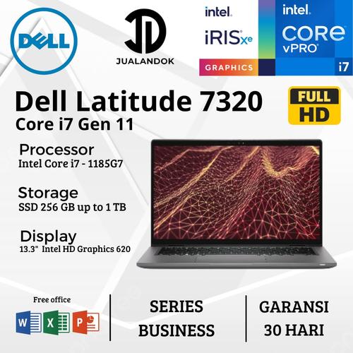Promo Laptop Dell Latitude 7320 Core i7 Gen 11 - RAM 32GB - SSD 1TB ...