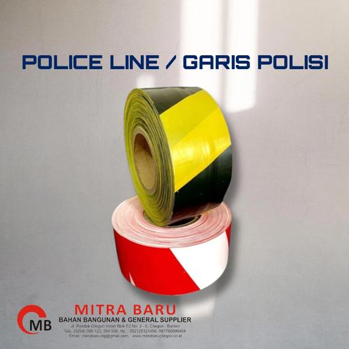 Jual Police Line / Pita Pembatas tanpa lem / Garis Polisi Safety Line ...