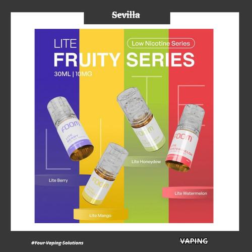 Jual LIQUID FOOM LITE FRUITY SERIES 10MG 30ML BY FOOM LAB 100% ORIGINAL ...