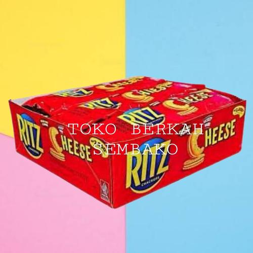 Jual (BOX) RITZ CRACKERS Cheese Golden Baked Crunchy 324gr Isi 12Pcs ...