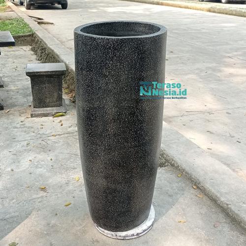 Jual Invoice Pot Teraso Tipe Tabung Warna Hitam/Abu-abu| Terasonesia ...