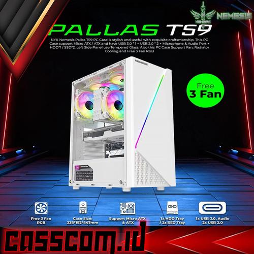 Jual NYK T59 Pallas Casing PC Gaming ATX Include 3Fan / PC Case ATX ...